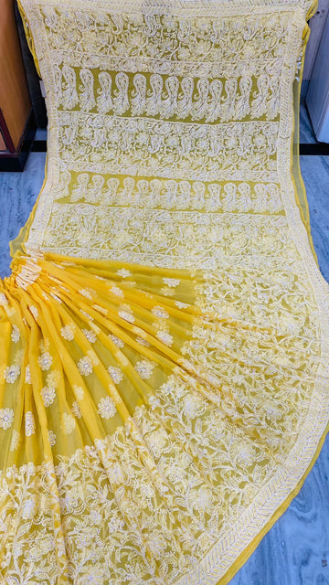 Buy Designer & Pure Lucknowi Chikankari Saree Online in India – fab-persona
